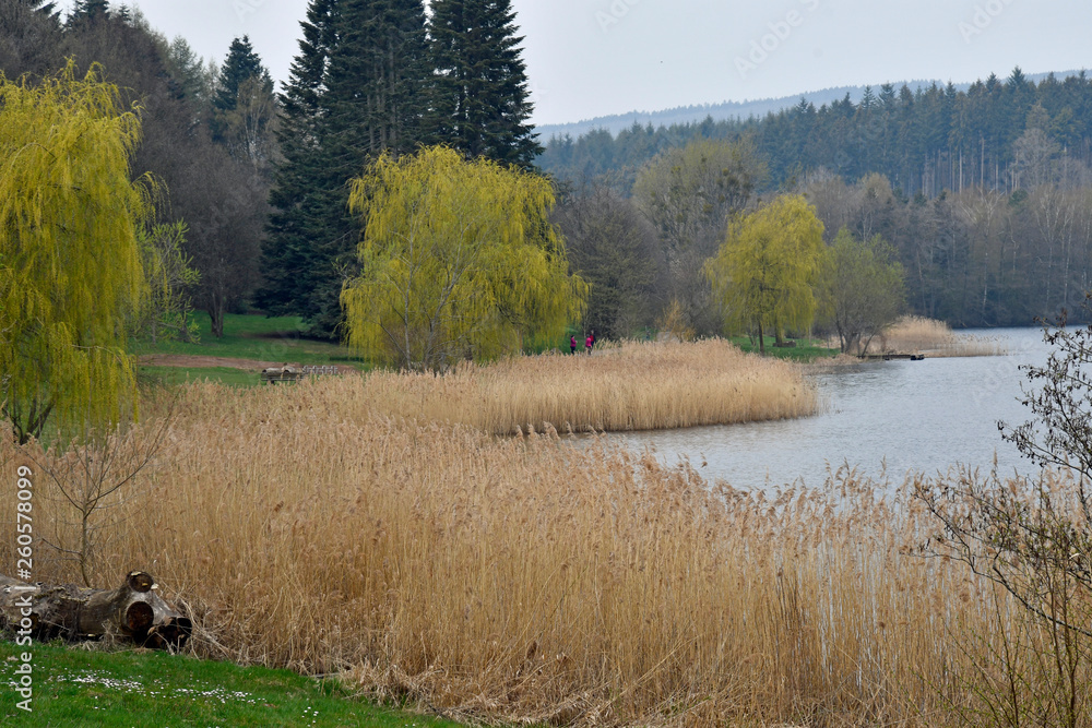 losheimer stausee Stock Photo | Adobe Stock