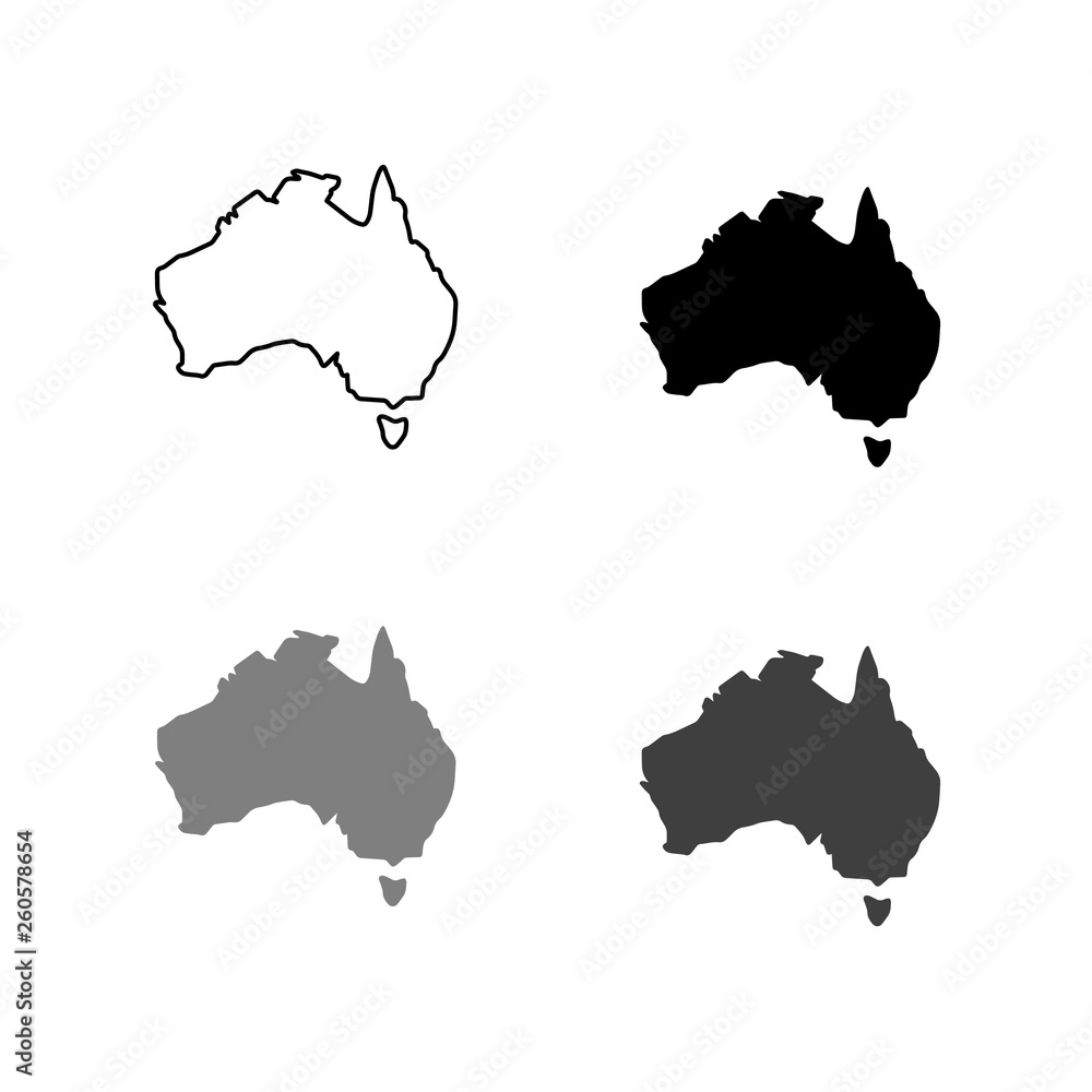 map of Australia. vector illustration Stock Vector | Adobe Stock