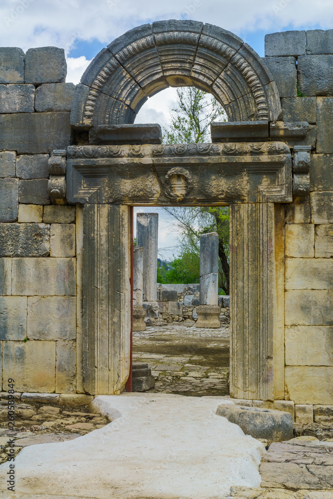 Ancient synagogue ruins in Baram National Park Stock Photo | Adobe Stock