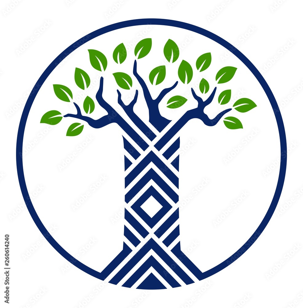 Tree Tribal line circle suitable for icons, logos, symbols and more ...