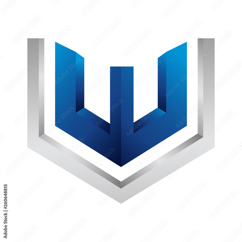 Initial letter in 3d Hexagon concept design. Symbol graphic template ...