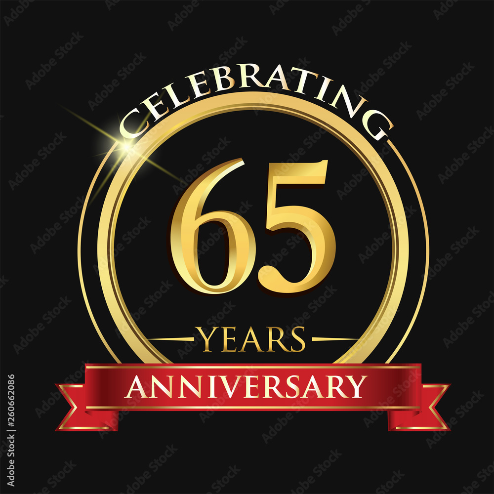Poster Celebrating 65 years anniversary logo – Wall Art | UkPosters