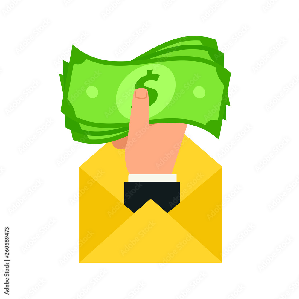 Envelope With Money Clipart
