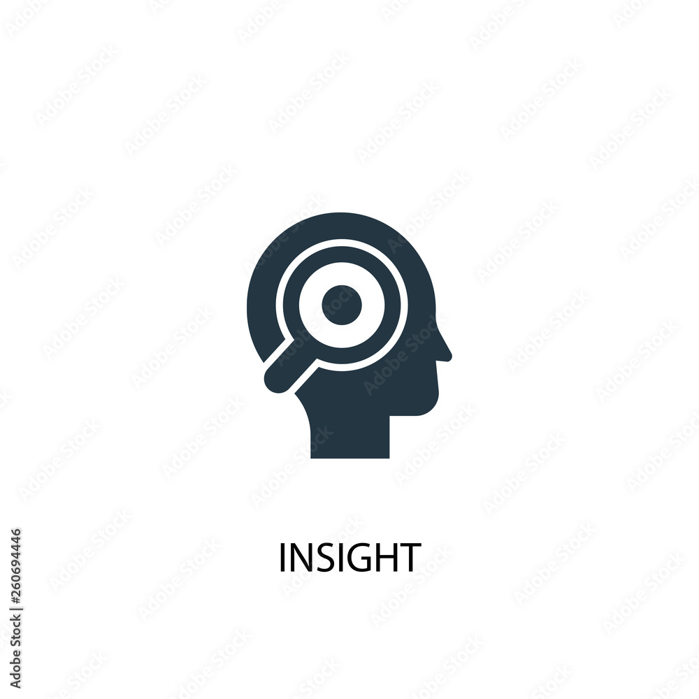 insight icon. Simple element illustration. insight concept symbol ...