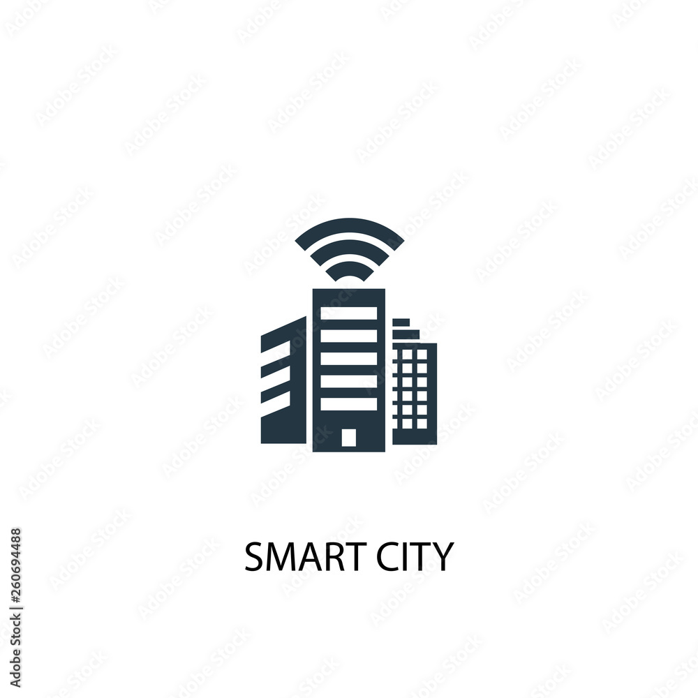 Smart city icon. Simple element illustration. Smart city concept symbol ...