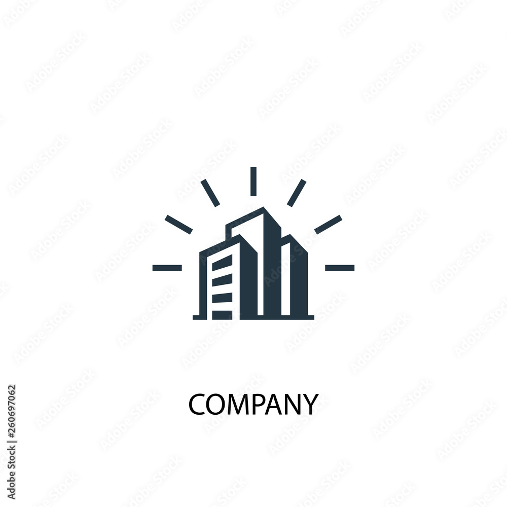 company icon. Simple element illustration. company concept symbol ...