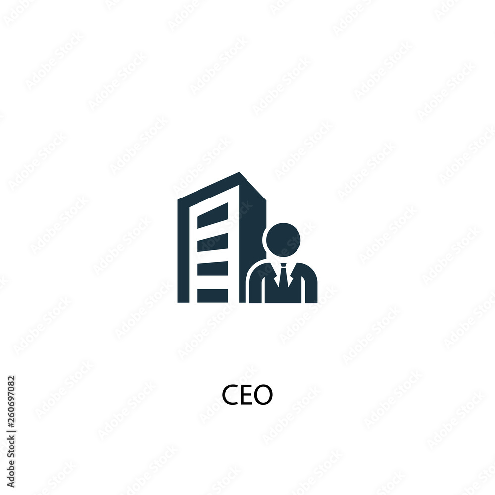 CEO icon. Simple element illustration. CEO concept symbol design. Can ...
