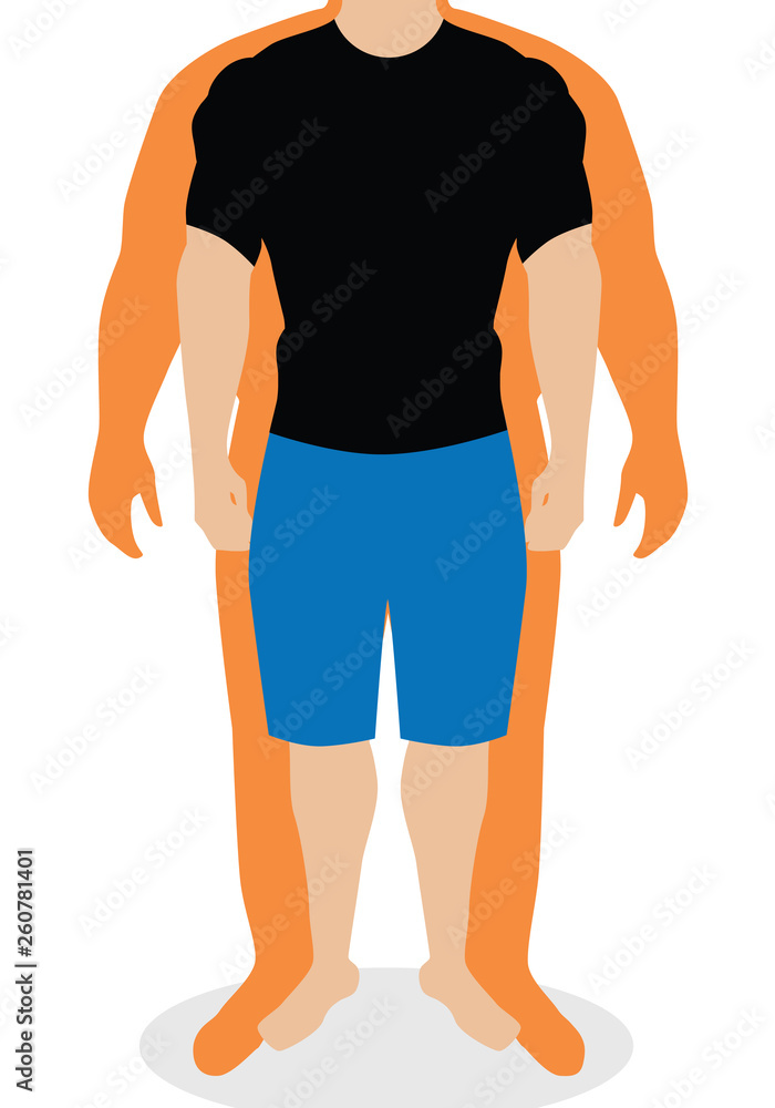 BMI or Body Mass Index Infographic Chart.Vector illustration. Stock ...