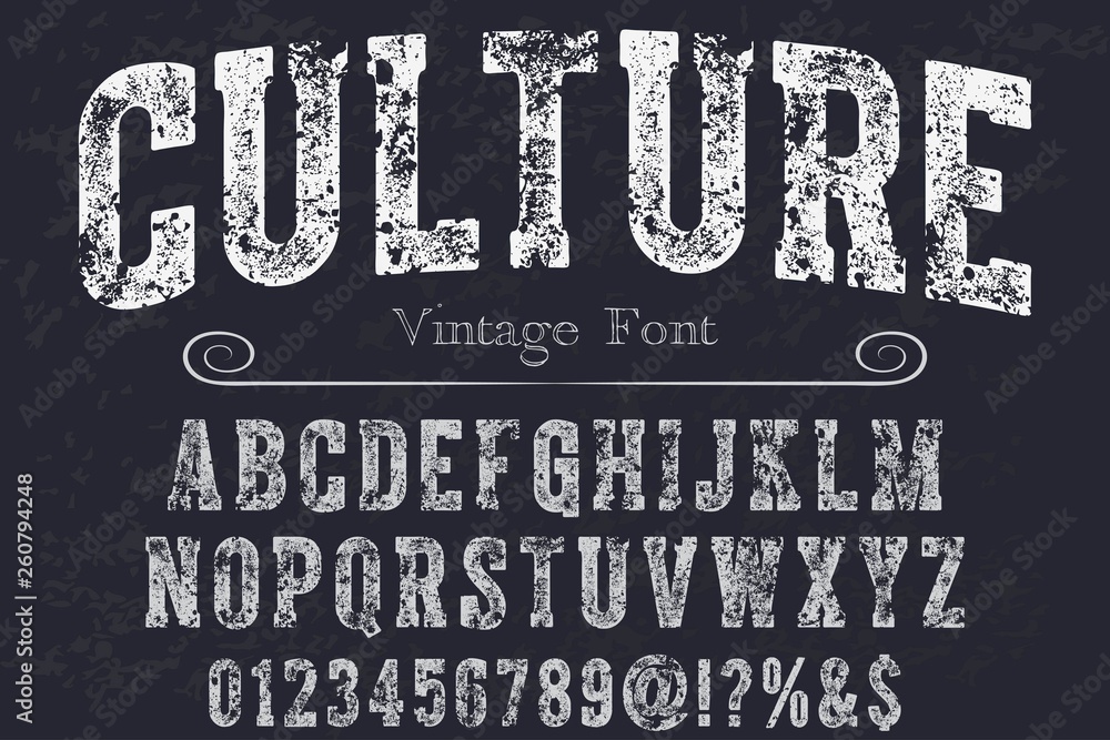 Font Script Typeface vintage script font Vector typeface for labels and ...