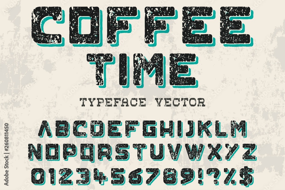 Script Font Typeface vintage script font Vector typeface for labels and ...