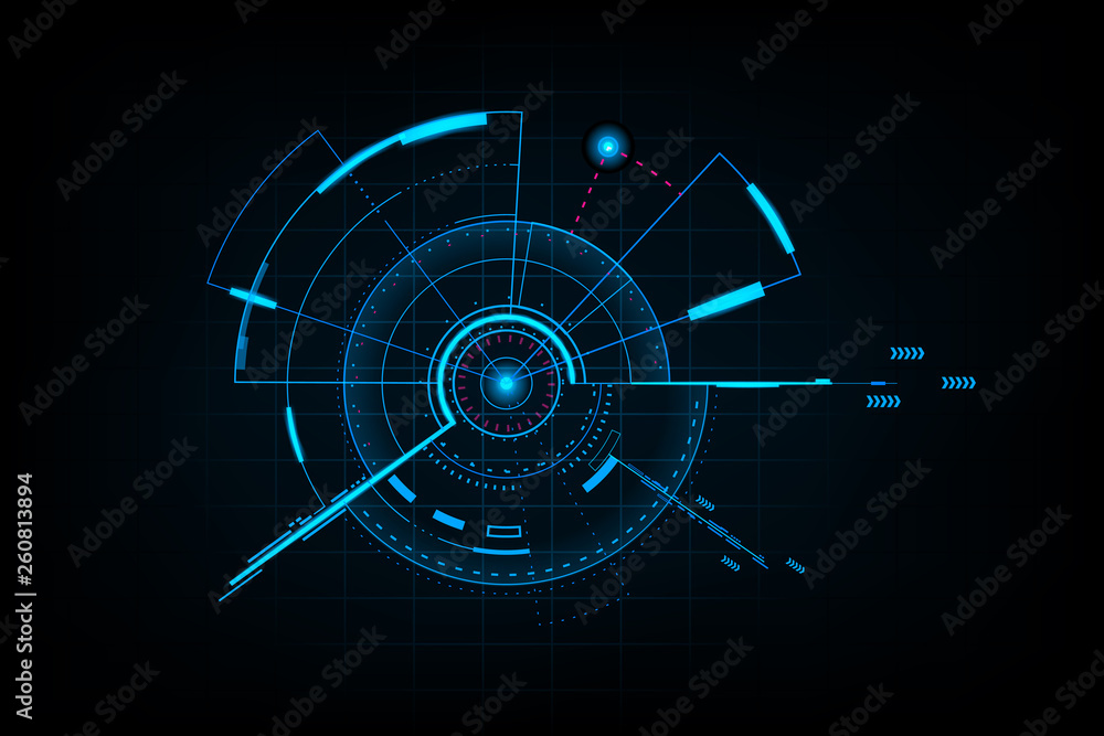 Abstract Technology Futuristic Interface.Element of digital UI.vector ...