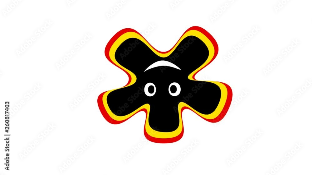 Vidéo Stock Laughing smiling physiognomy, rotating face in dynamics ...