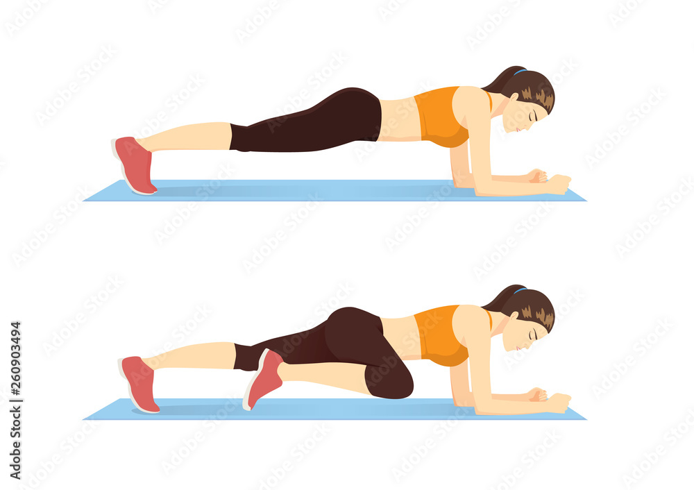 Knee To Elbow Plank