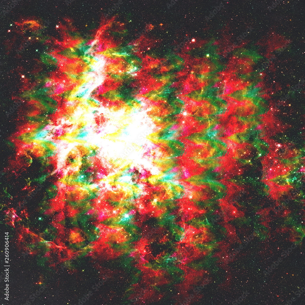 Abstract colorful space background. Stars of the planet and galaxy in a ...