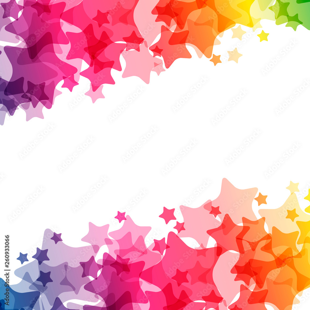 Colorful Stars Border