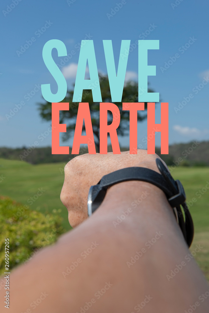 Save Earth awareness for global warming, generation Z reach hand to ...