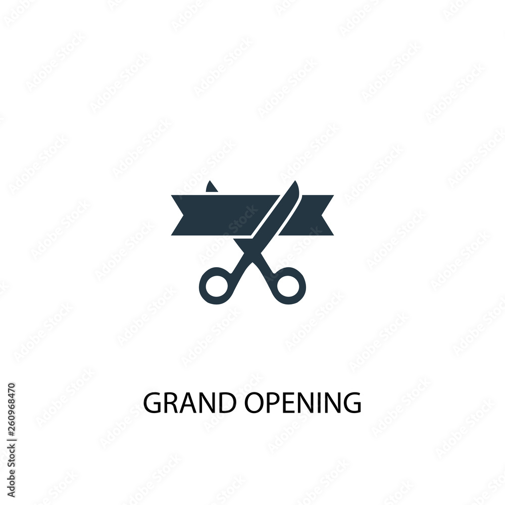 Grand Opening Icon Simple Element Illustration Grand Opening Concept grand-opening-icon-simple-element-illustration-grand-opening-concept