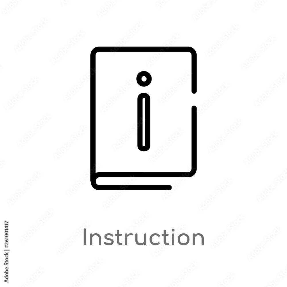 Instructions Icon Black