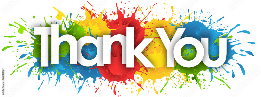 thank you word in splash’s background Stock Illustration | Adobe Stock