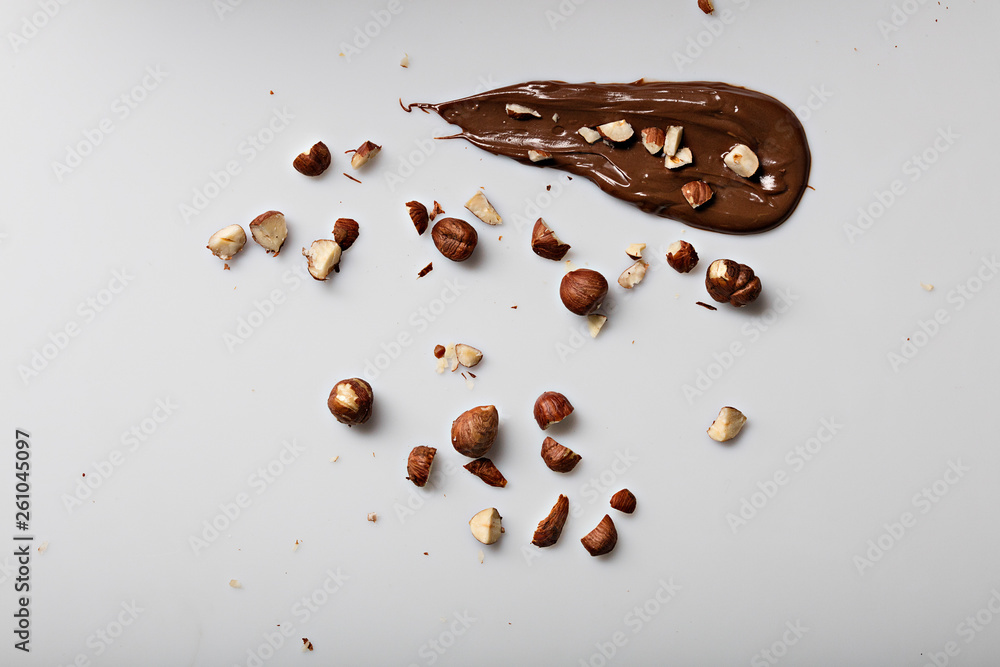 nutella and nuts Stock Photo | Adobe Stock