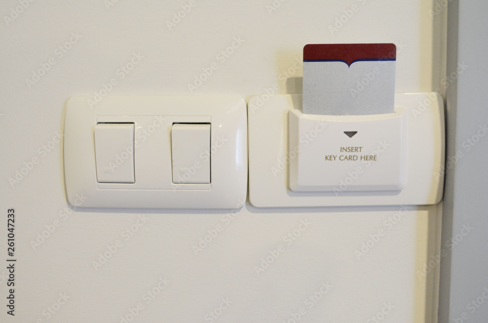 key card for unlock digital door lock with security key card of concept ...