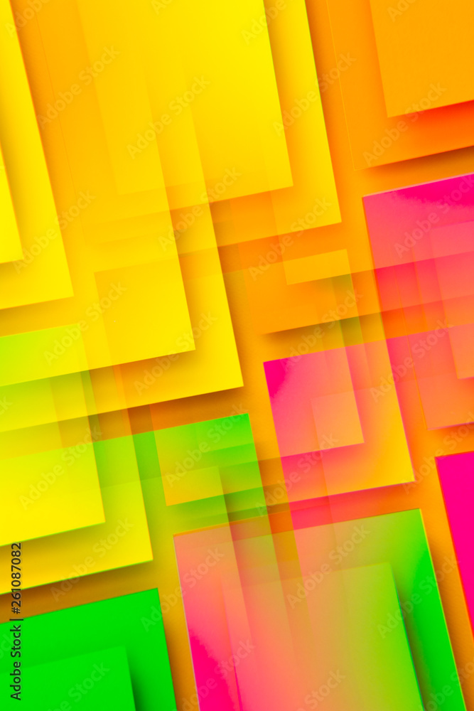 Neon colors paper material design Stock Photo | Adobe Stock