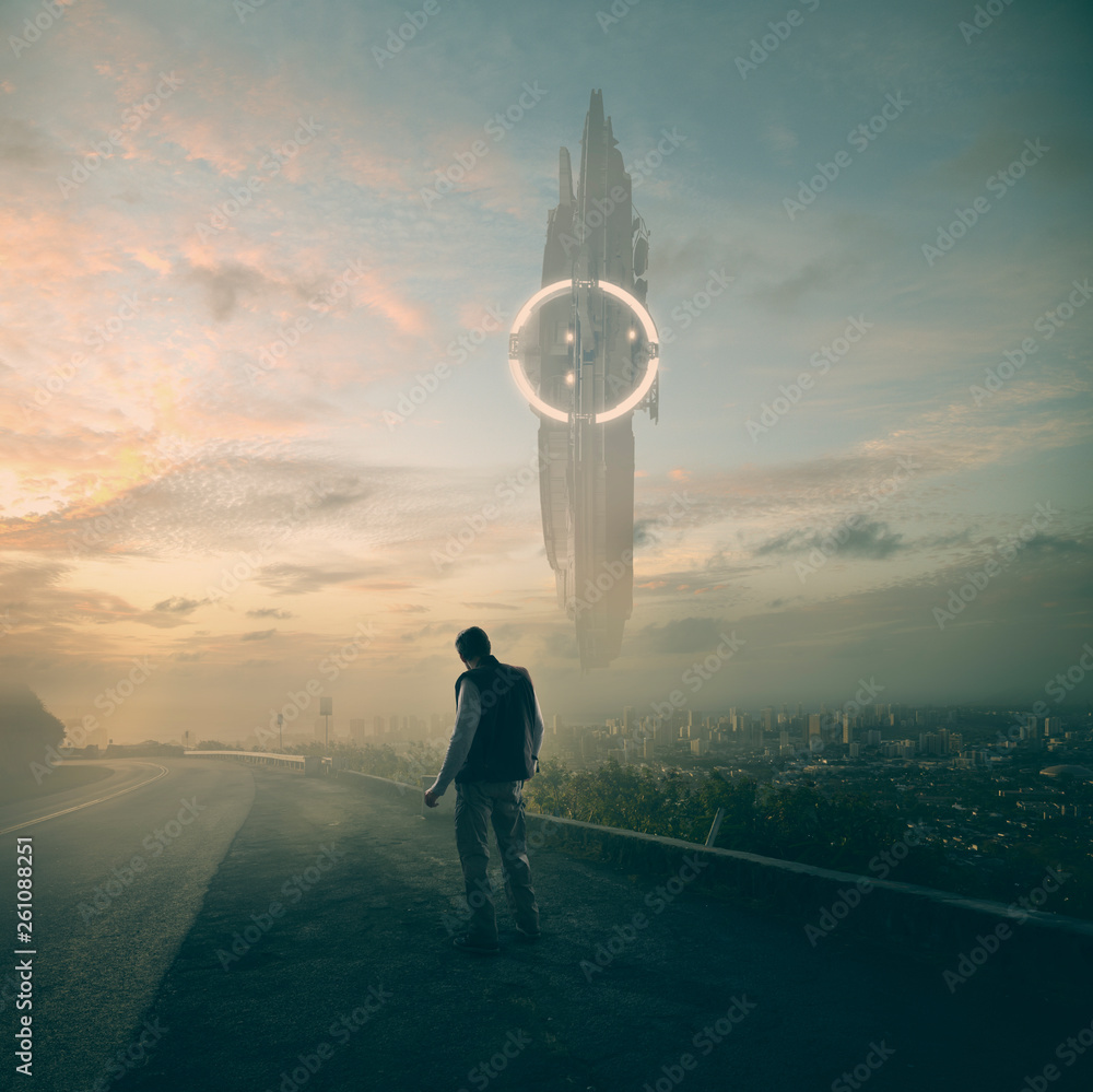 first contact Stock Photo | Adobe Stock