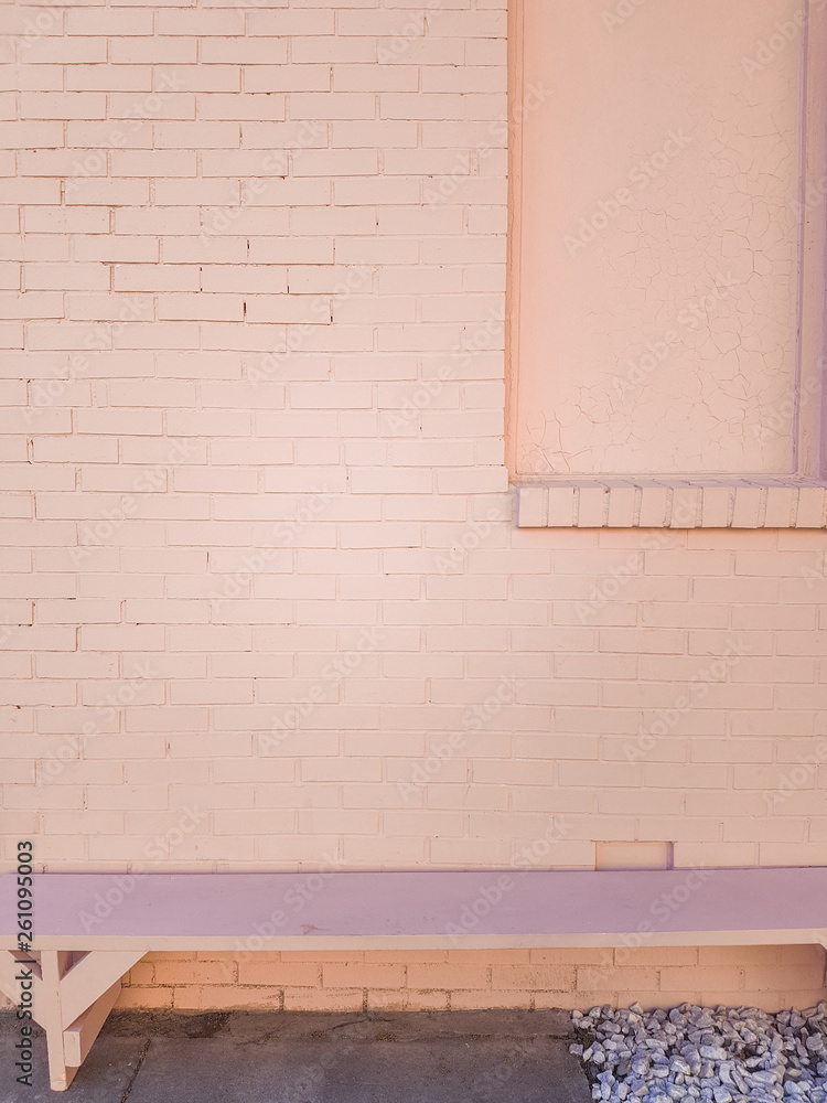 Painted Pink Brick Stock Photo | Adobe Stock