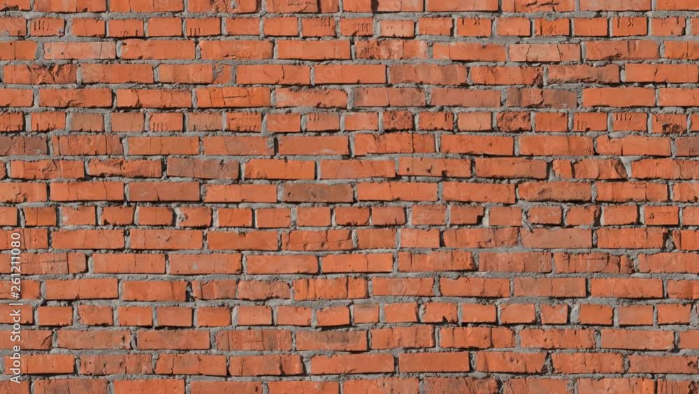 Brickwall. Looping footage has 4K resolution. Stock Video | Adobe Stock