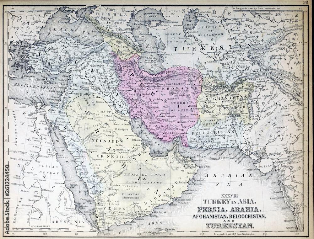 Old map. Engraving image Stock Illustration | Adobe Stock