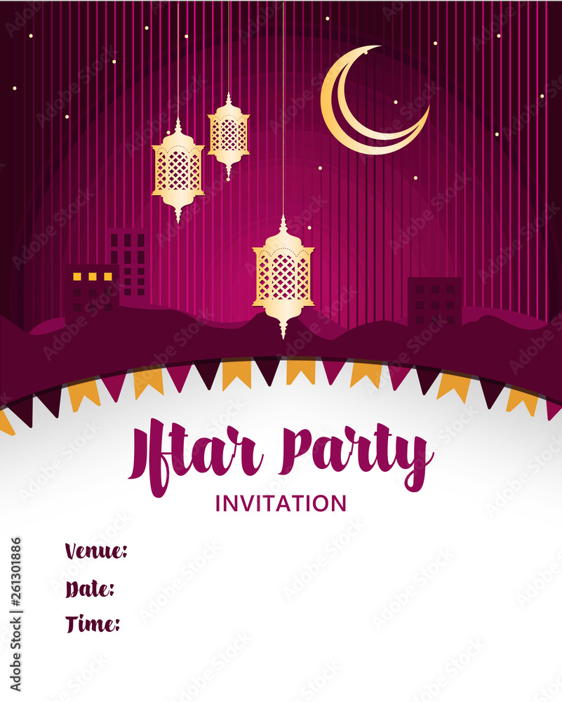Iftar Invitation Cards