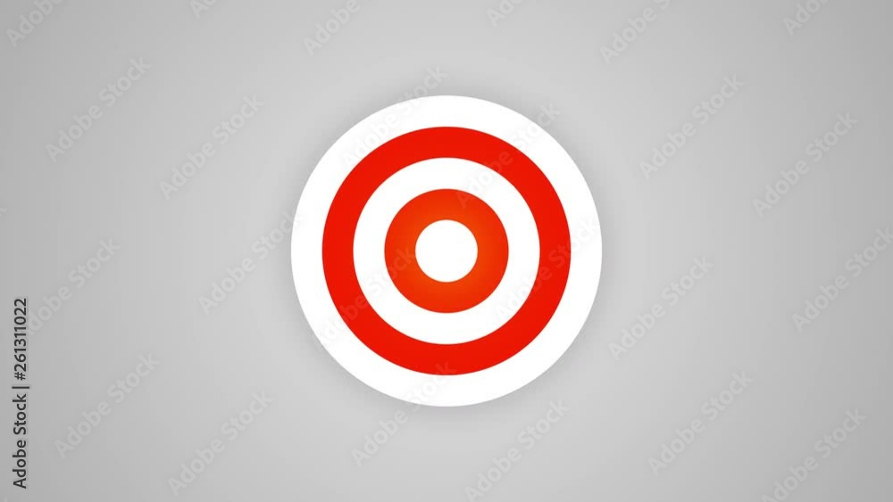 Targeting, aiming, goal setting concept. Defocused round target ...