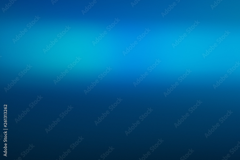 Smooth blue color gradient. Glowing abstract background. Lens flare ...