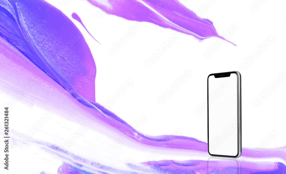 Smartphone mockup design. Modern smartphone abstract backgrounds ...