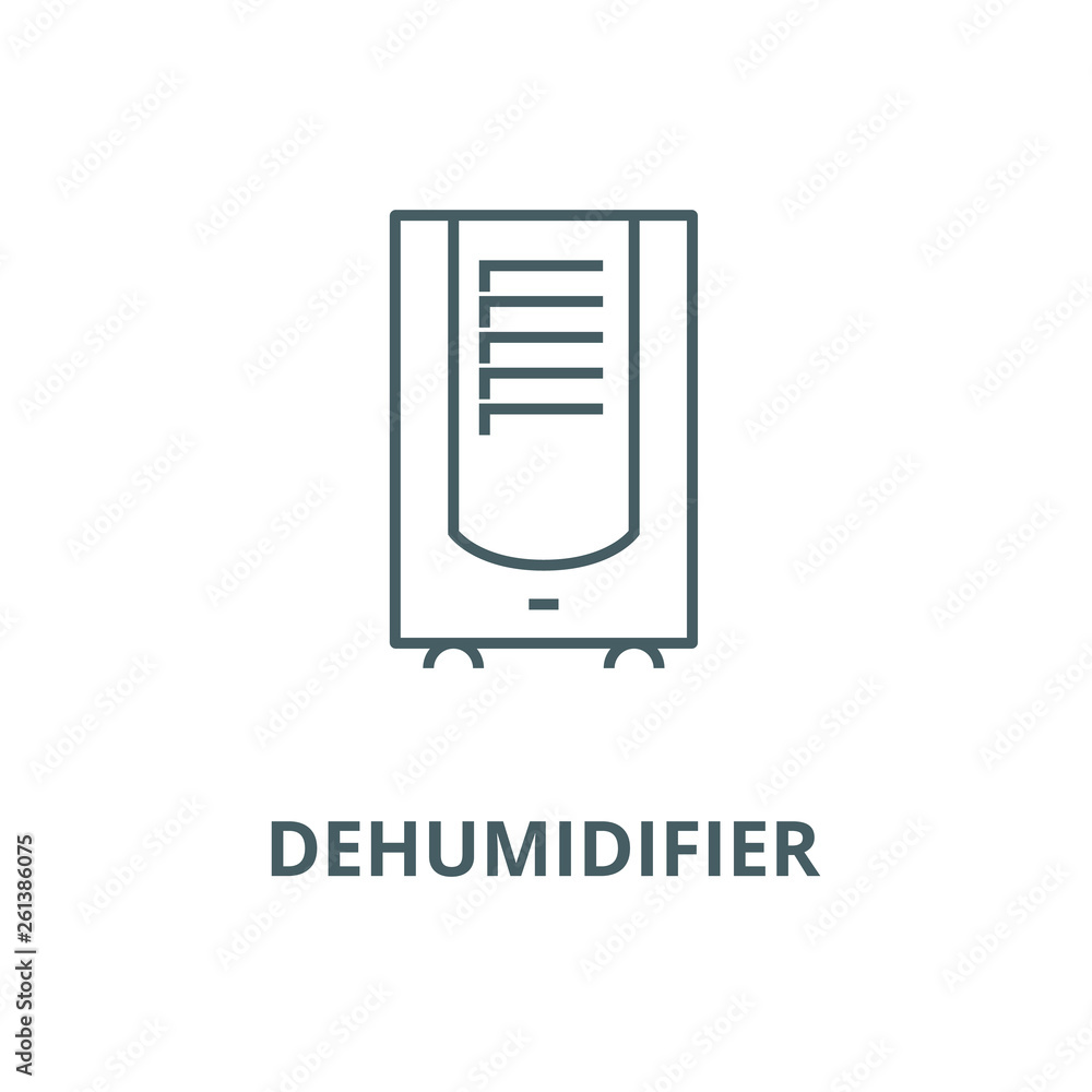 Dehumidifier line icon, vector. Dehumidifier outline sign, concept ...