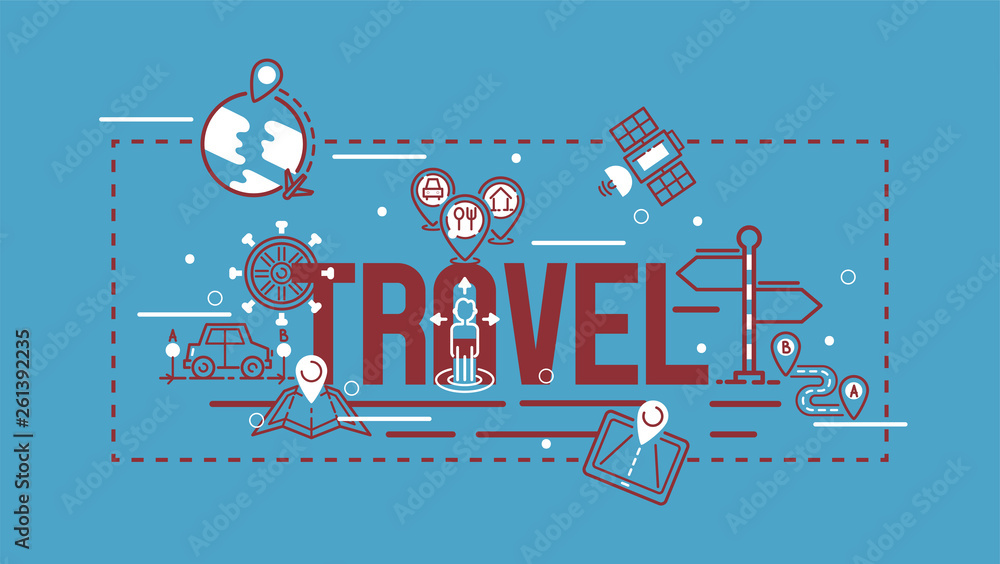 Navigation vector pattern travel map road location gps sign ...