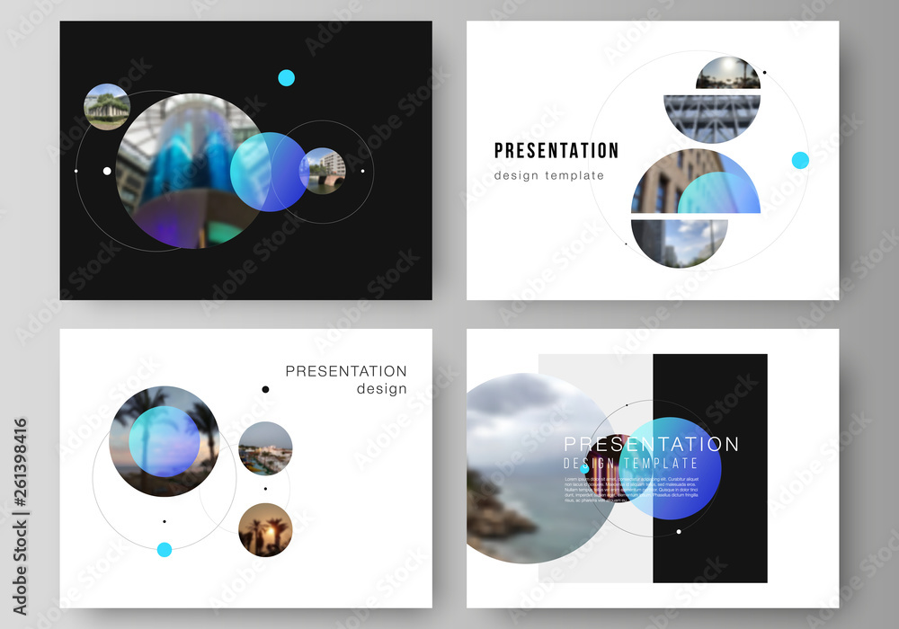 The minimalistic vector layout of the presentation slides design ...