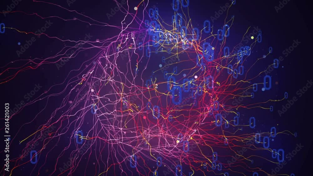 Background motion graphic design animated of Internet data ...