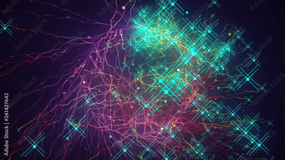 Background motion graphic design animated of Internet data ...