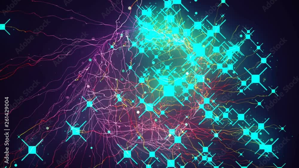 Background motion graphic design animated of Internet data ...