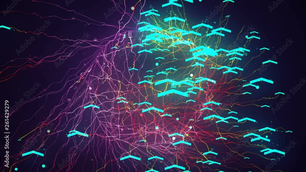 Background motion graphic design animated of Internet data ...