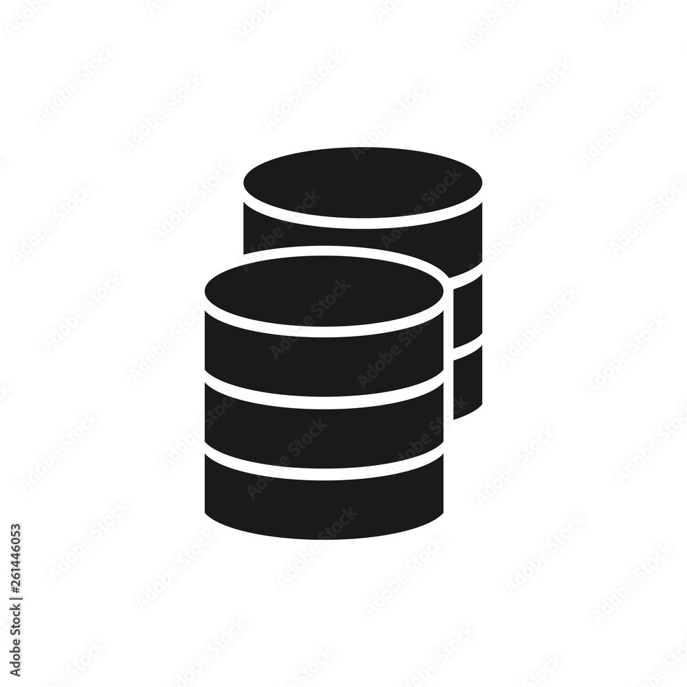 Database Server Icon Illustration Modern Database Icon For Perfect