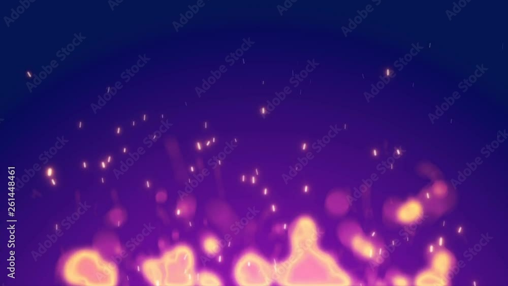 Vidéo Stock Burning hot bonfire fire sparks on a dark background ...