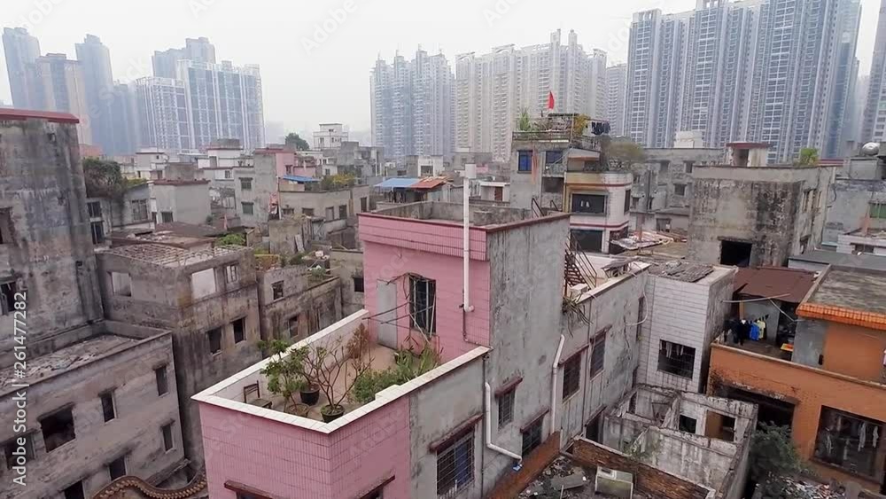 High-rise building under construction in central Guangzhou, Guangdong ...