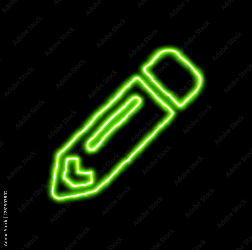 Green Pencil Icon