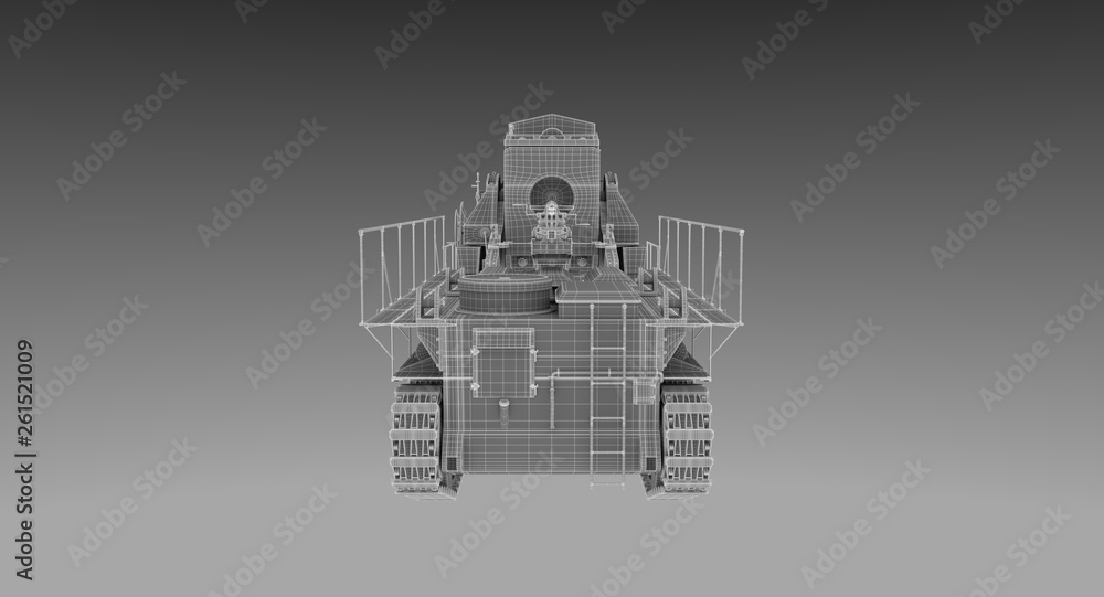 WW2 Wire Frame - 60cm German Siege Mortar Karl on turn tabele 19 Stock ...