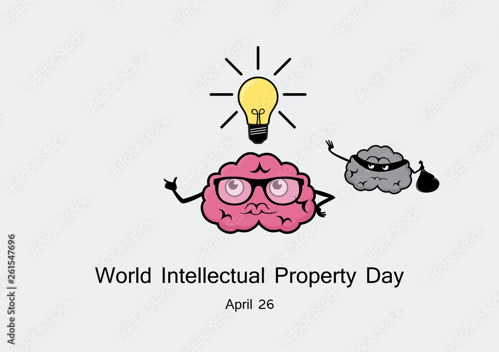 World Intellectual Property Day vector. stealing ideas vector ...