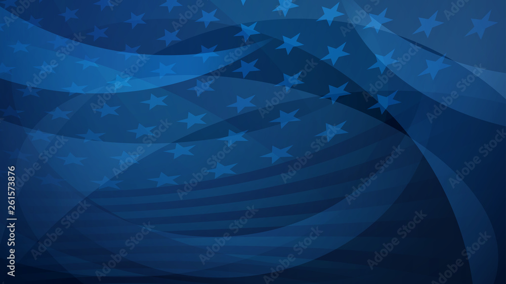 Independence day abstract background with elements of the american flag ...