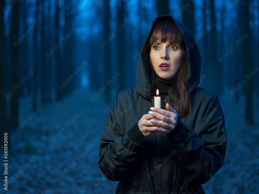 Scared Girl In The Dark