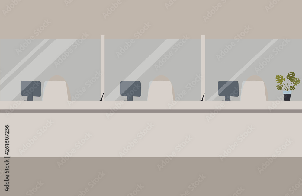 Bank Counter Vector